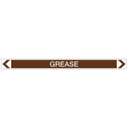 Oils - Grease - Pipe Marker Sticker – New Signs