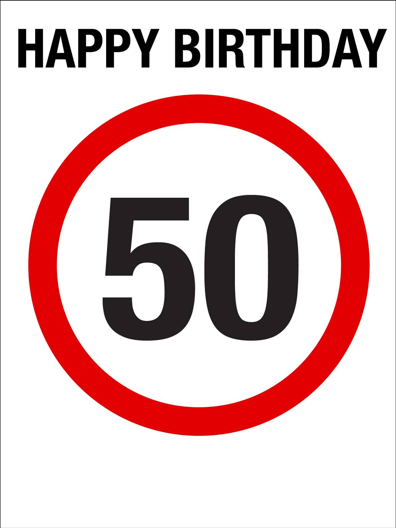 Happy Birthday Custom Speed Sign – New Signs