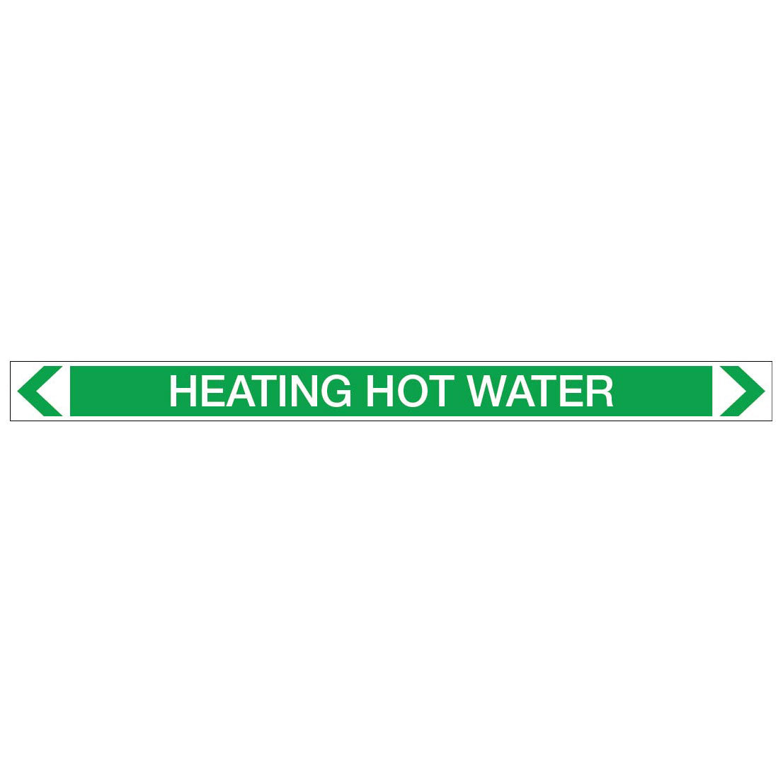 Water - Heating Hot Water - Pipe Marker Sticker – New Signs