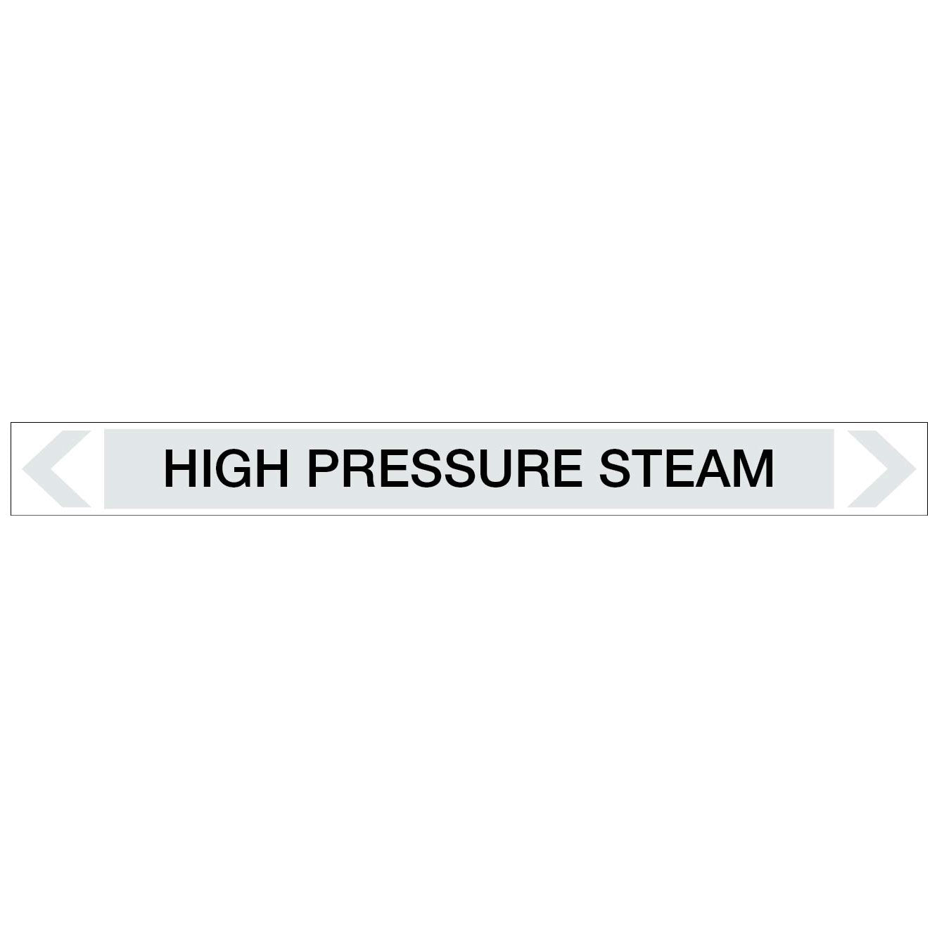Steam - High Pressure Steam - Pipe Marker Sticker – New Signs
