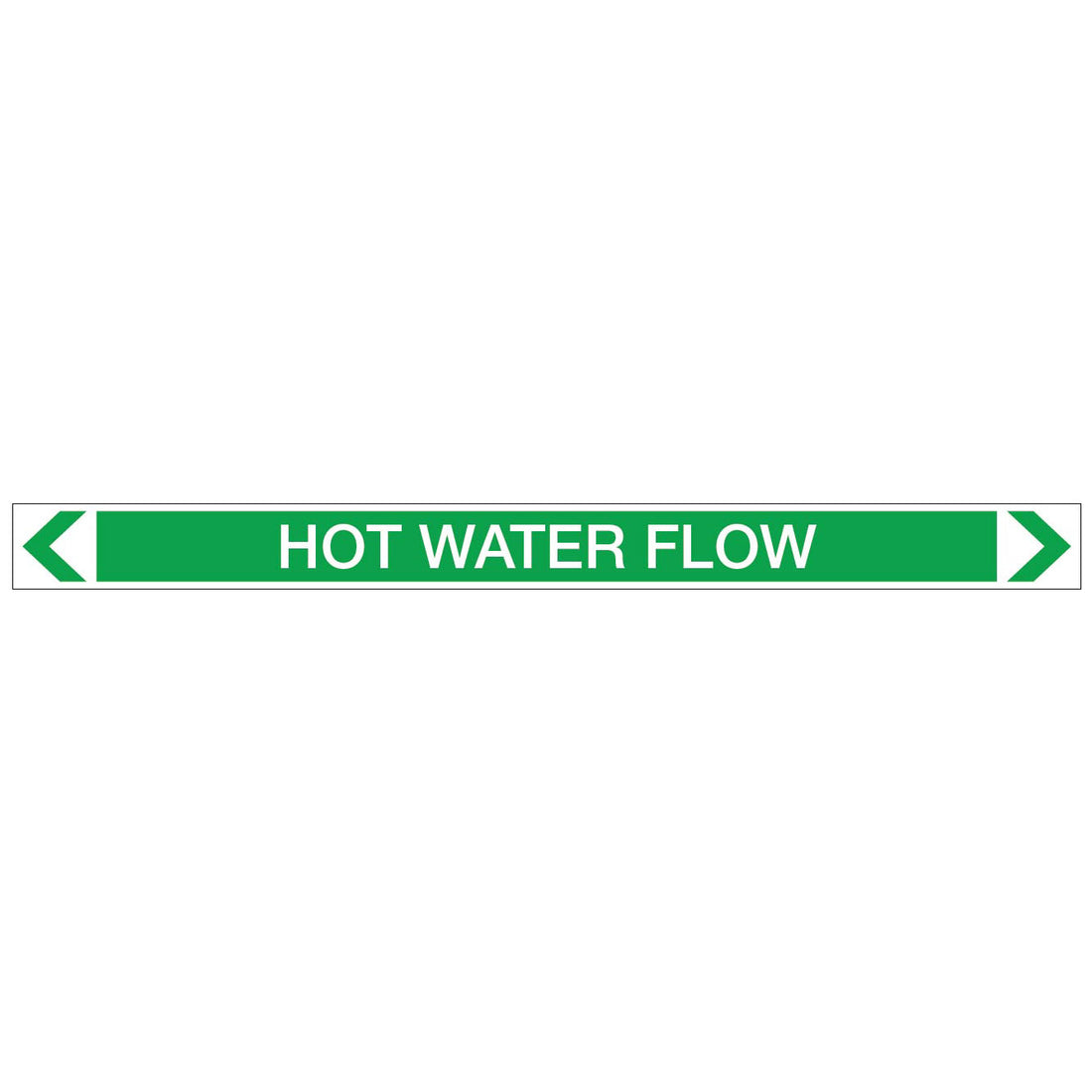 Water - Hot Water Flow - Pipe Marker Sticker – New Signs
