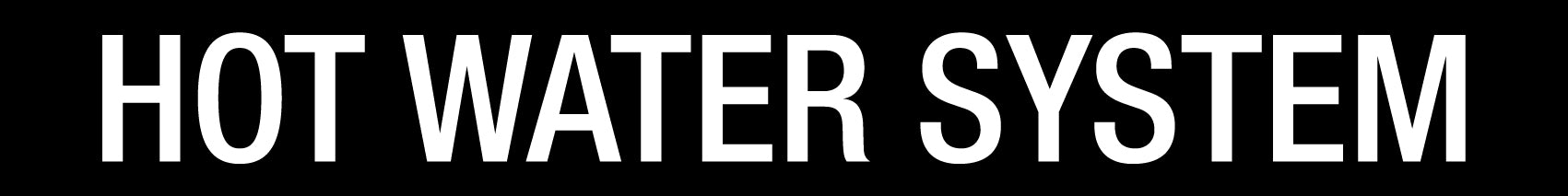 Hot Water System - Statutory Sign – New Signs