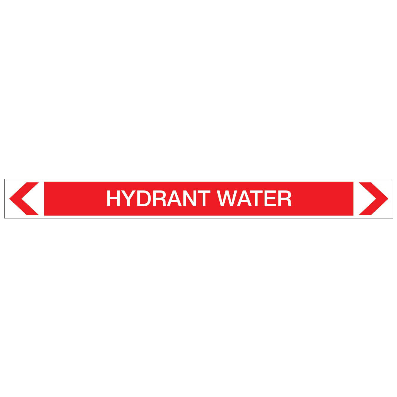 Fire Protection - Hydrant Water - Pipe Marker Sticker – New Signs