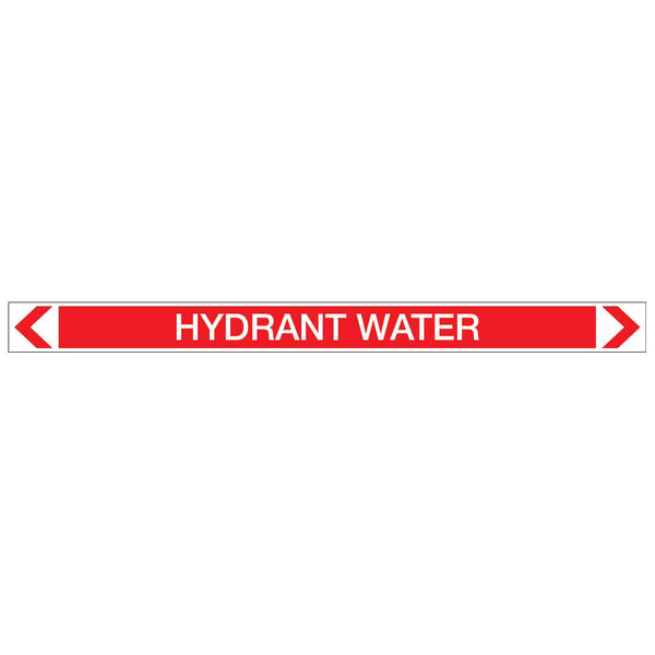 Fire Protection - Hydrant Water - Pipe Marker Sticker – New Signs
