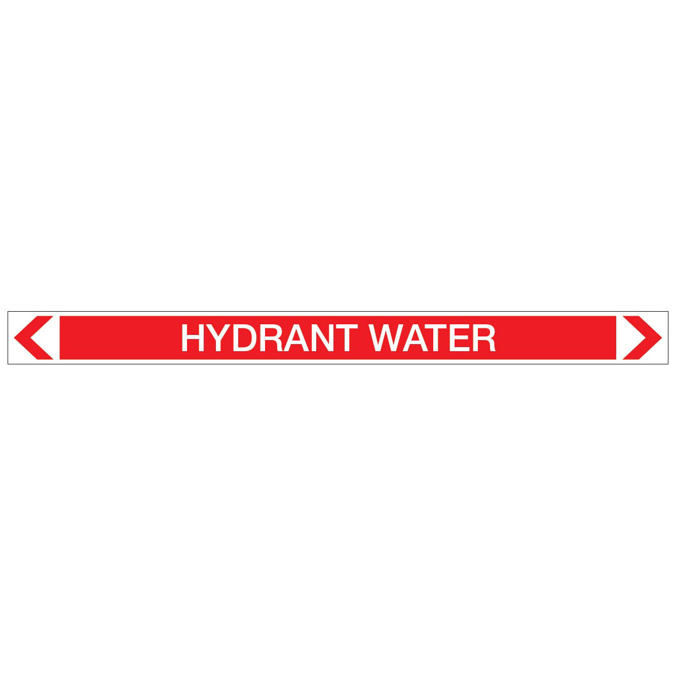 Fire Protection - Hydrant Water - Pipe Marker Sticker – New Signs