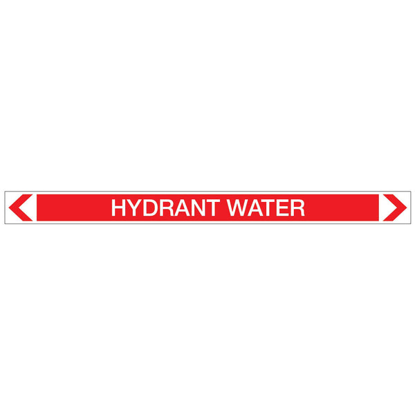 Fire Protection - Hydrant Water - Pipe Marker Sticker – New Signs