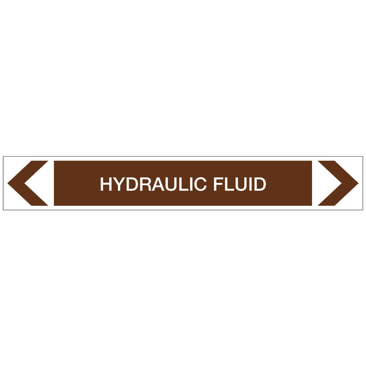 Oils - Hydraulic Fluid - Pipe Marker Sticker – New Signs