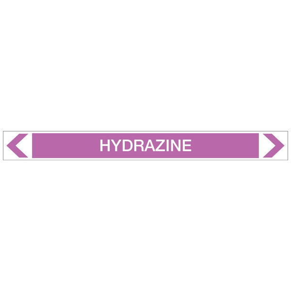 Alkalis / Acids - Hydrazine - Pipe Marker Sticker – New Signs