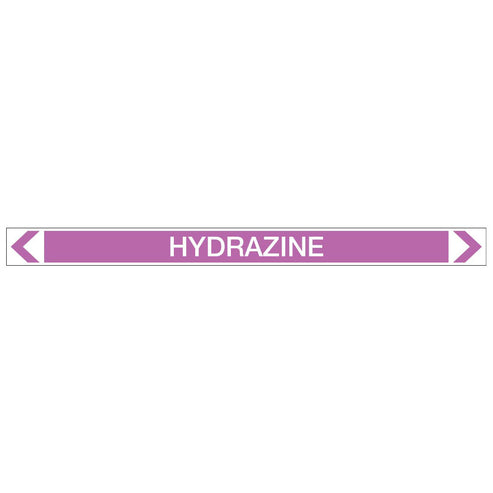 Alkalis / Acids - Hydrazine - Pipe Marker Sticker – New Signs