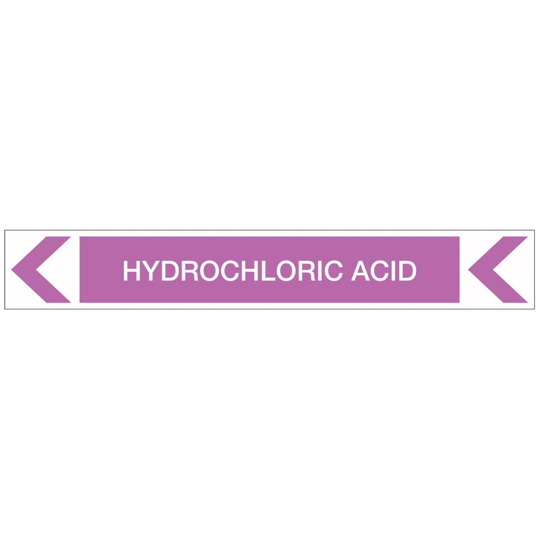 Pool/Spa - Hydrochloric Acid (Left) - Pipe Marker Sticker – New Signs