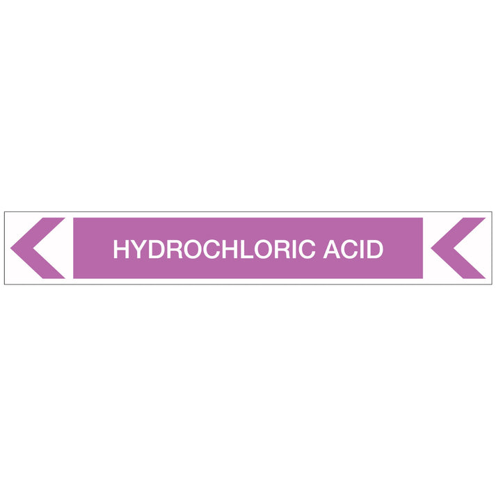Pool/Spa - Hydrochloric Acid (Left) - Pipe Marker Sticker – New Signs