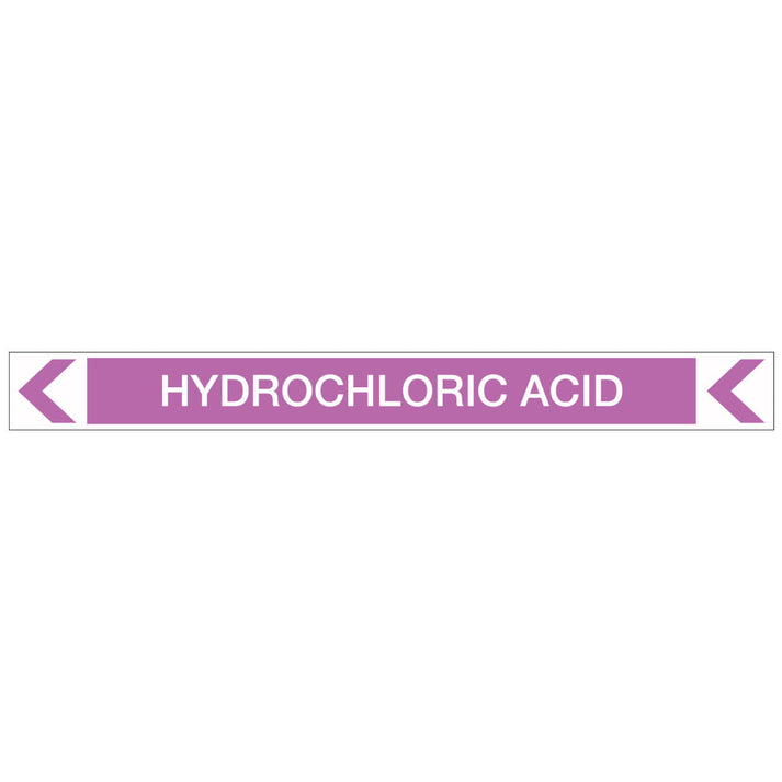 Pool/Spa - Hydrochloric Acid (Left) - Pipe Marker Sticker – New Signs