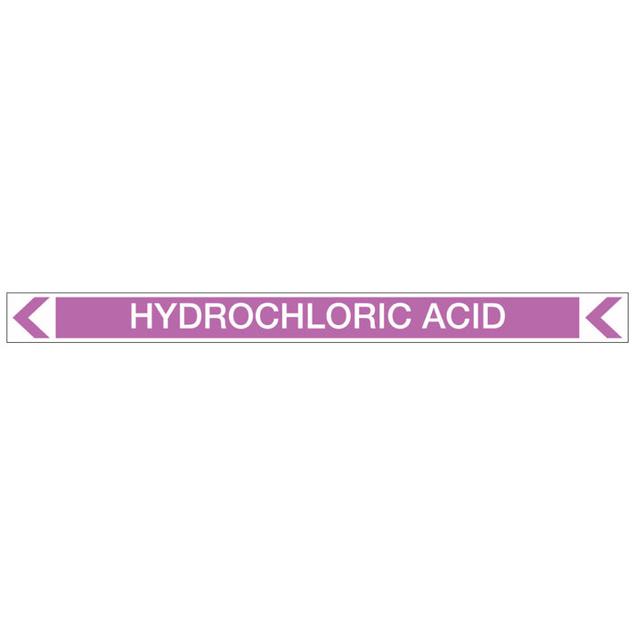 Pool/Spa - Hydrochloric Acid (Left) - Pipe Marker Sticker – New Signs