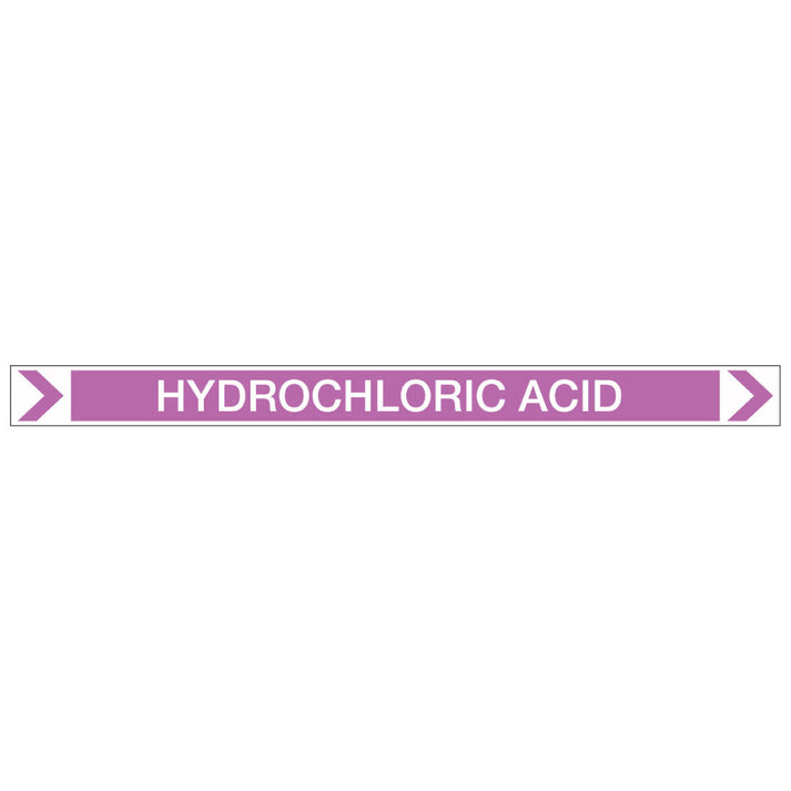 Pool/Spa - Hydrochloric Acid (Right) - Pipe Marker Sticker – New Signs