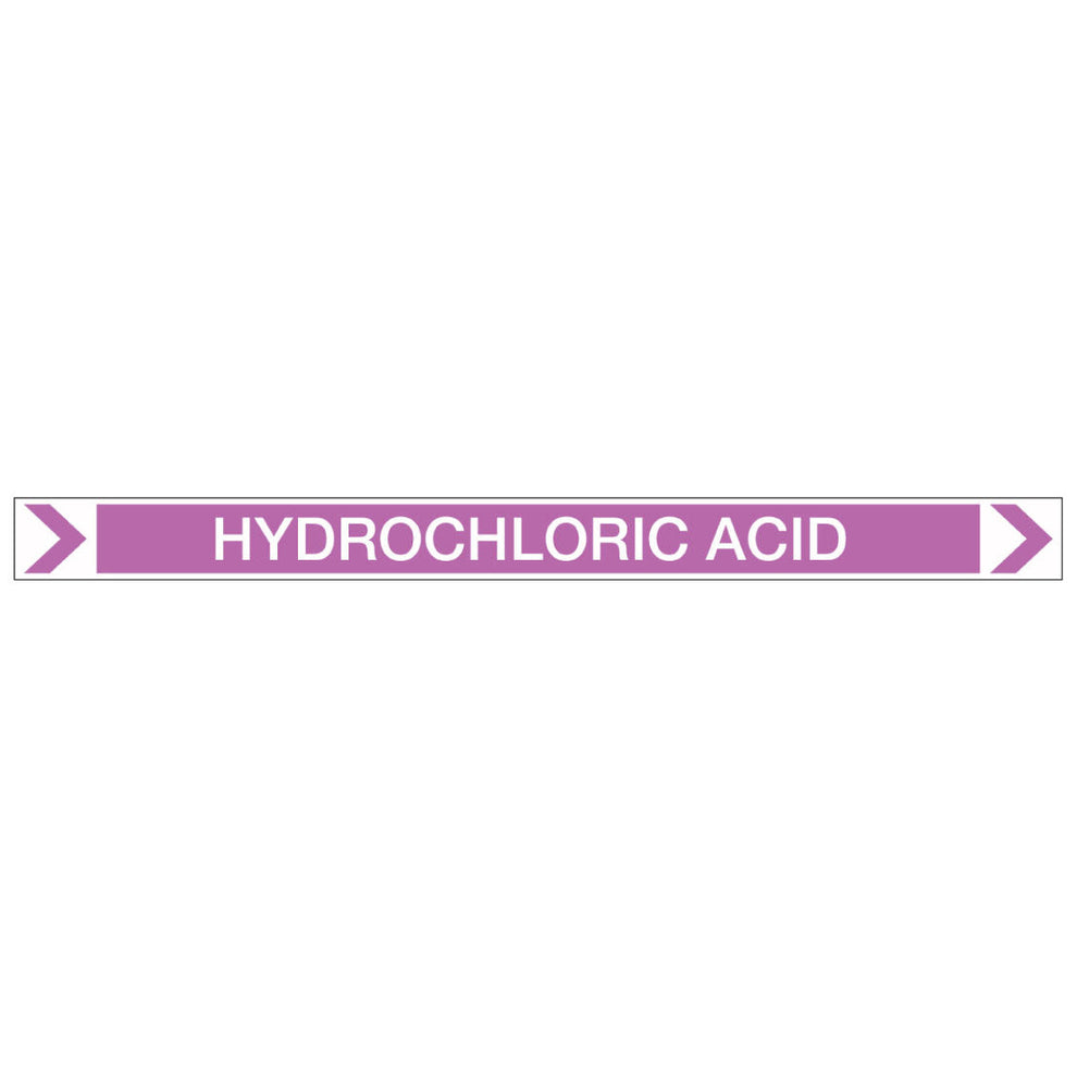 Pool/Spa - Hydrochloric Acid (Right) - Pipe Marker Sticker – New Signs