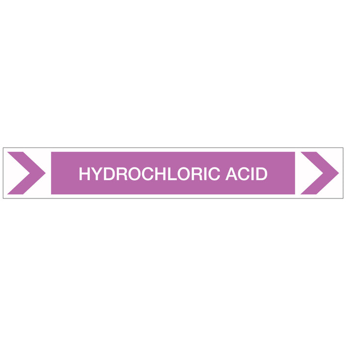 Pool/Spa - Hydrochloric Acid (Right) - Pipe Marker Sticker – New Signs