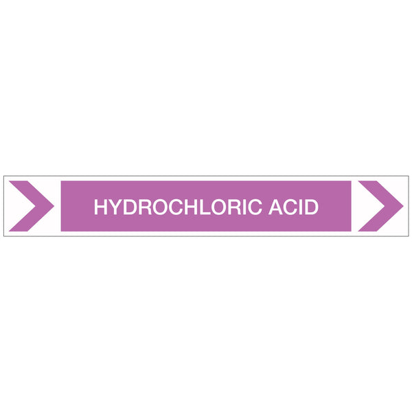 Pool/Spa - Hydrochloric Acid (Right) - Pipe Marker Sticker – New Signs