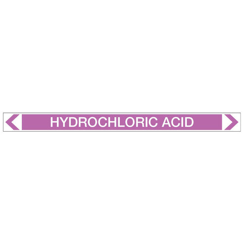 Alkalis / Acids - Hydrochloric Acid - Pipe Marker Sticker – New Signs