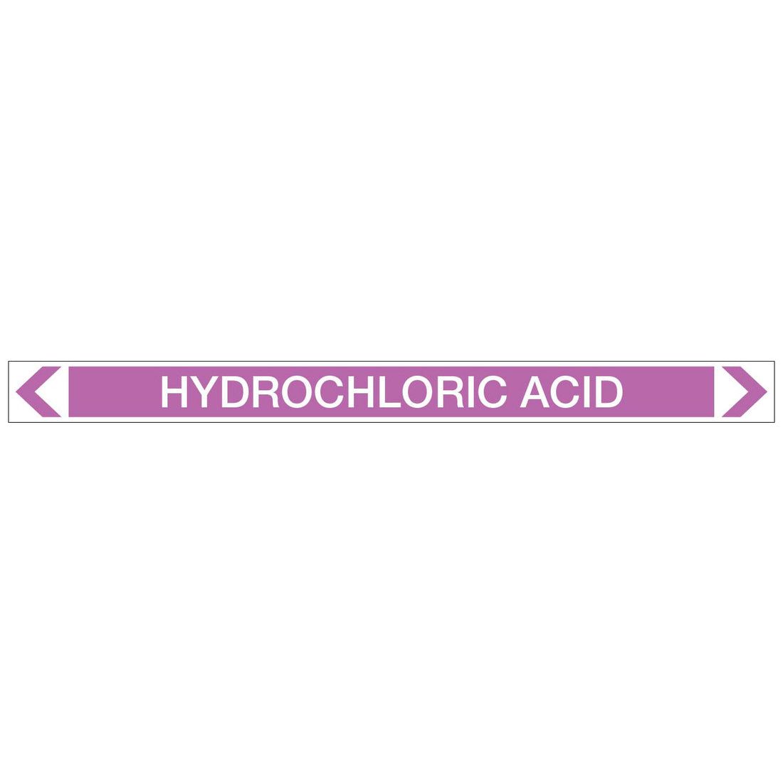 Alkalis / Acids - Hydrochloric Acid - Pipe Marker Sticker – New Signs