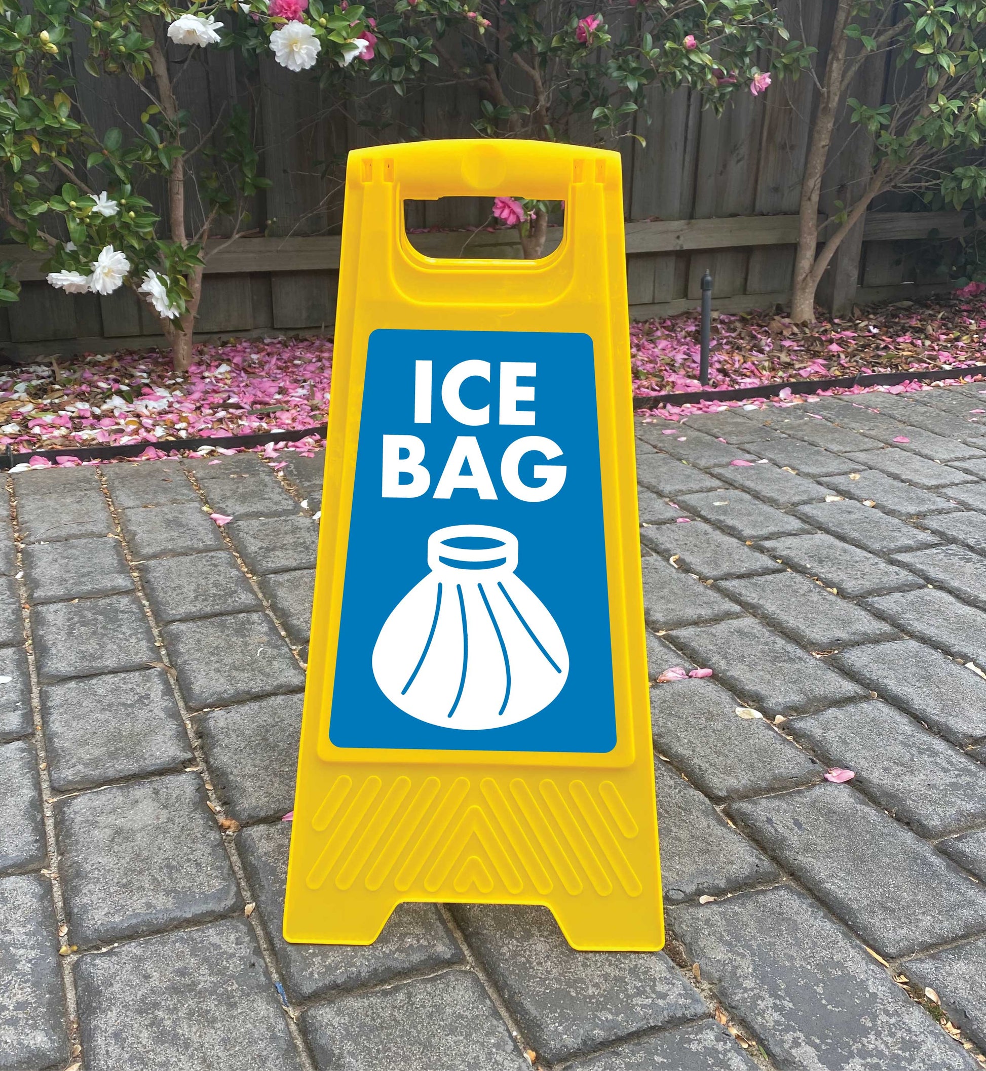 Yellow A-Frame - Ice Bag – New Signs