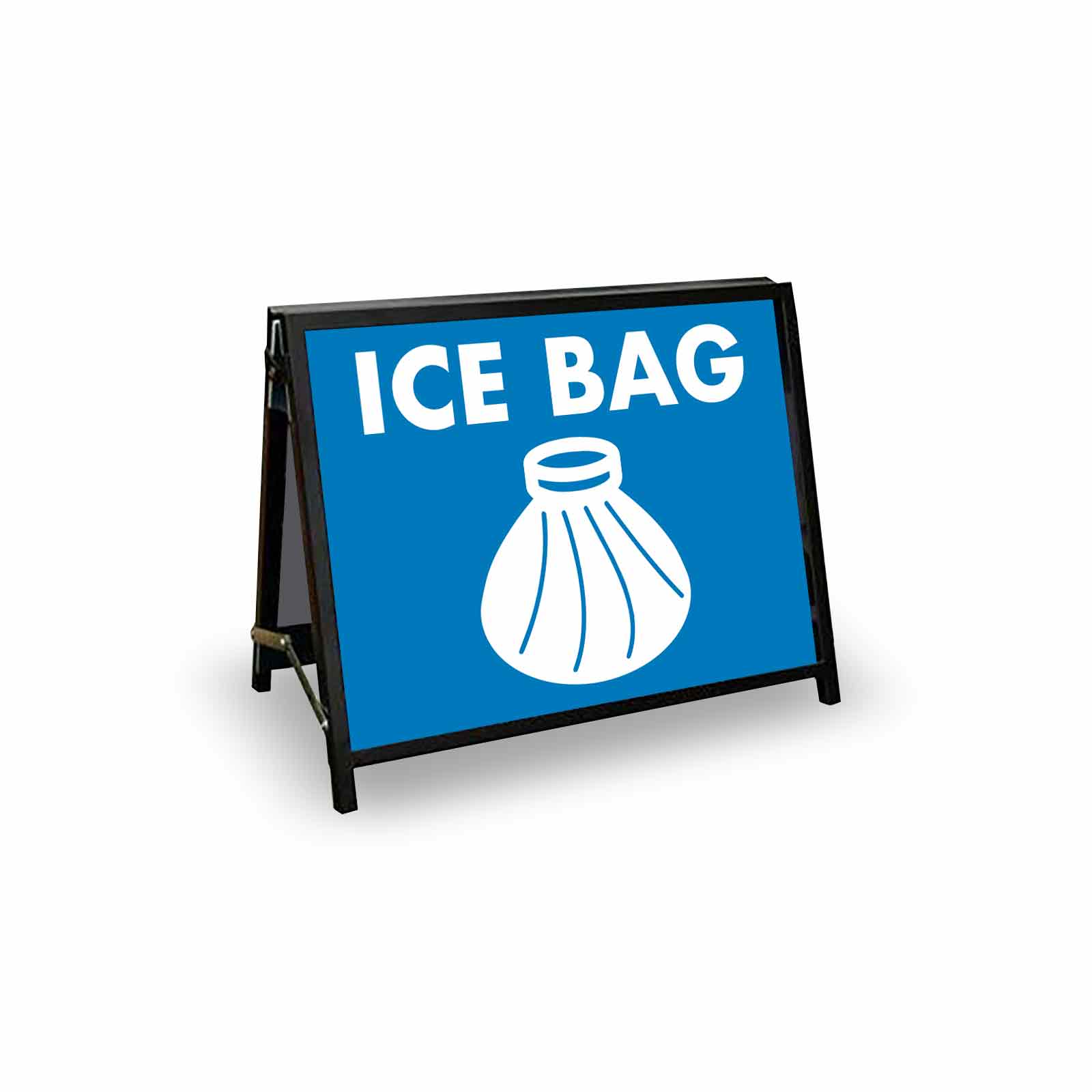 A-Frame Landscape Black - Ice Bag Corflute Inserts – New Signs
