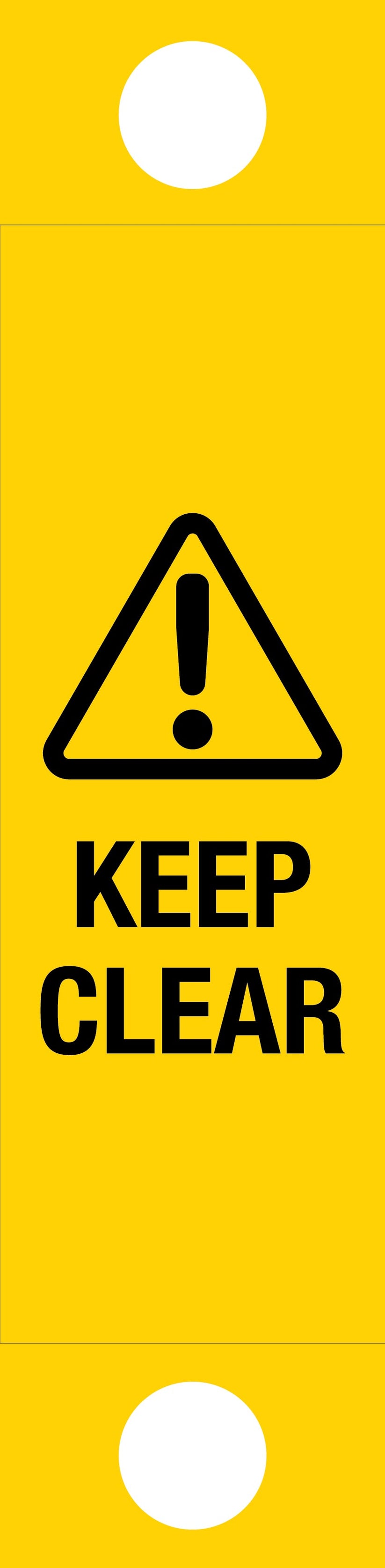 Keep Clear - Corflute Bollard Traffic Signs – New Signs