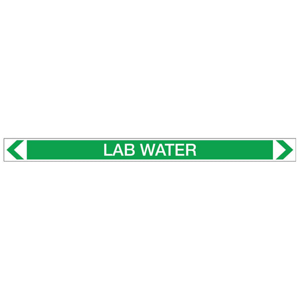 Water - Lab Water - Pipe Marker Sticker – New Signs
