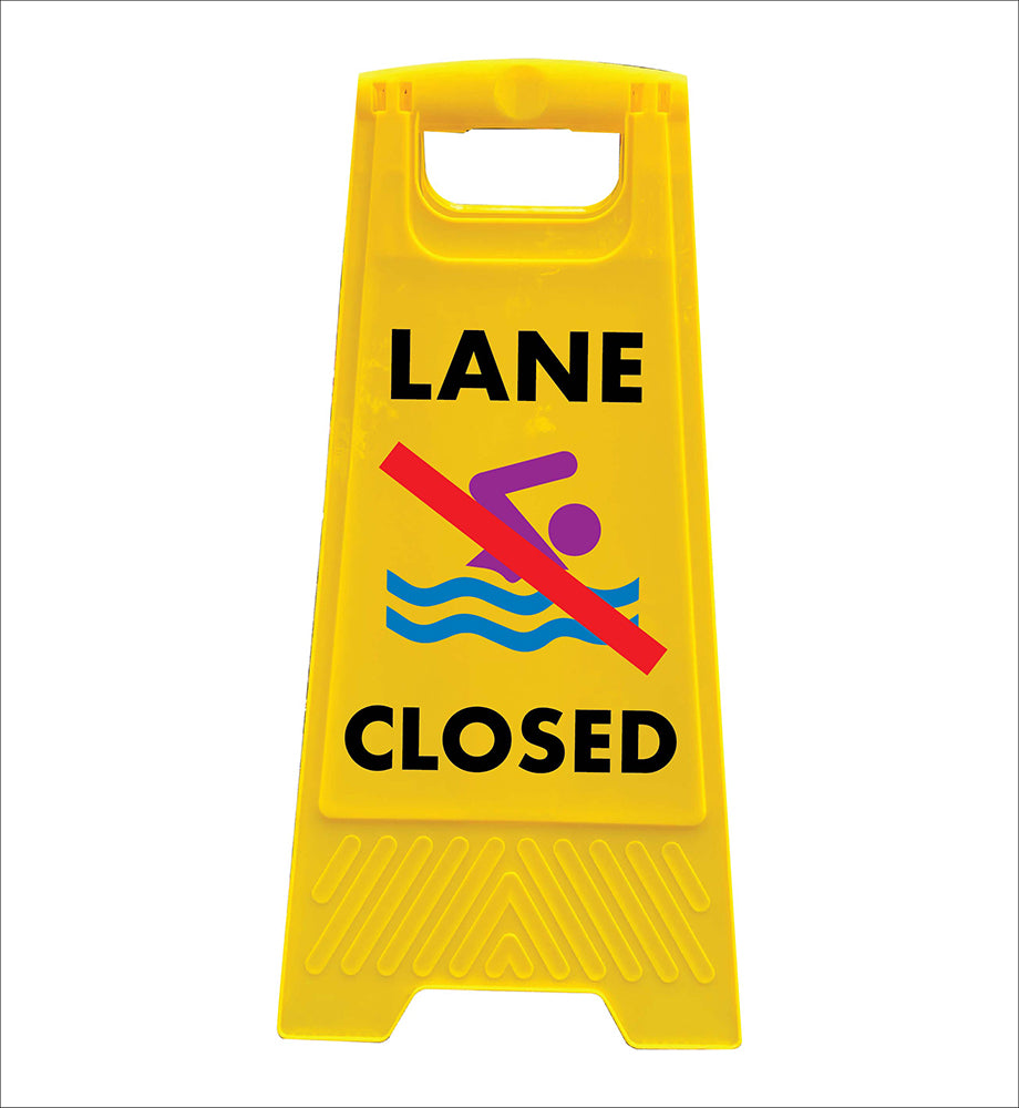 Yellow A-Frame - Lane Closed – New Signs