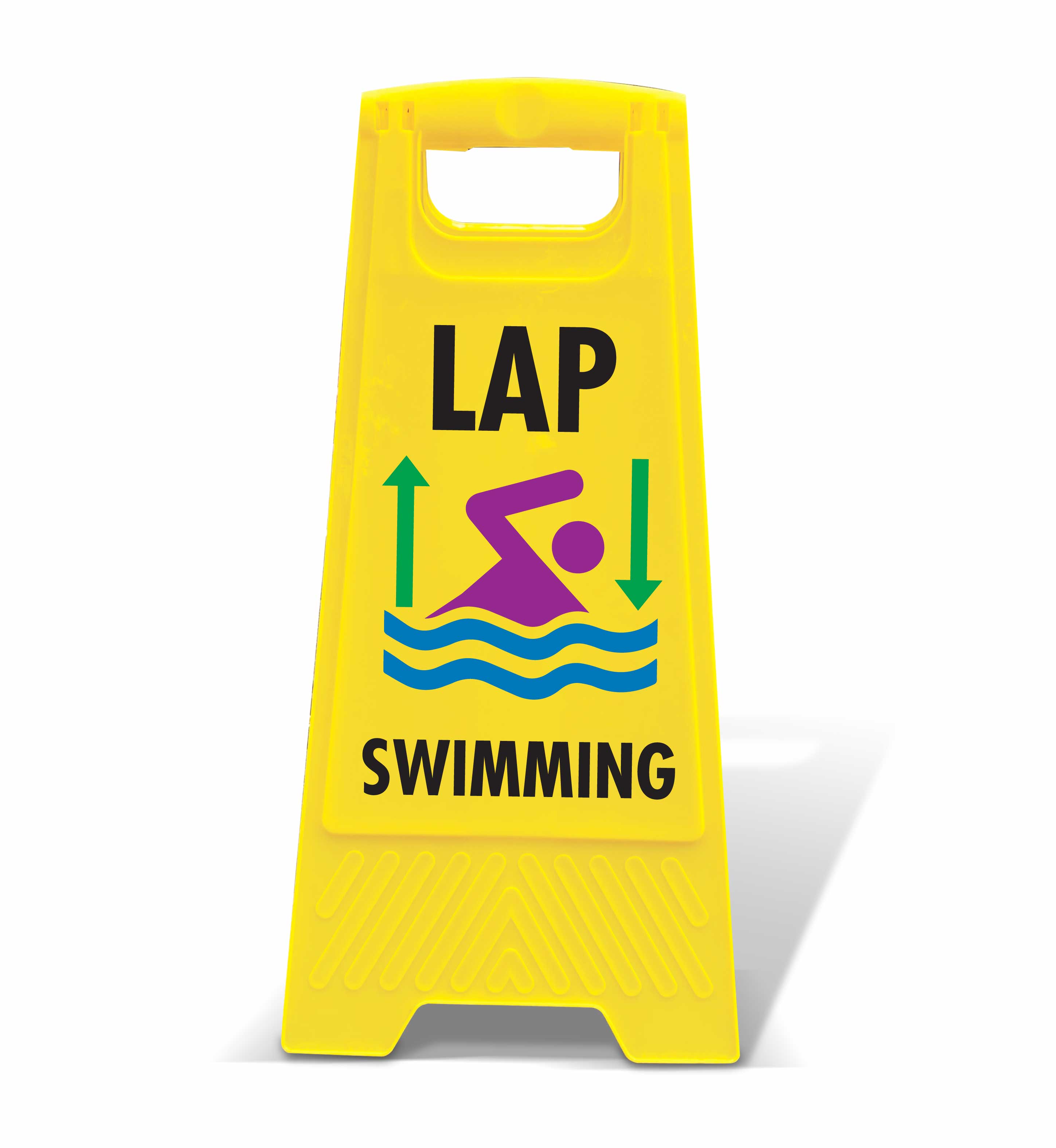 Yellow A-Frame - Lap Swimming – New Signs