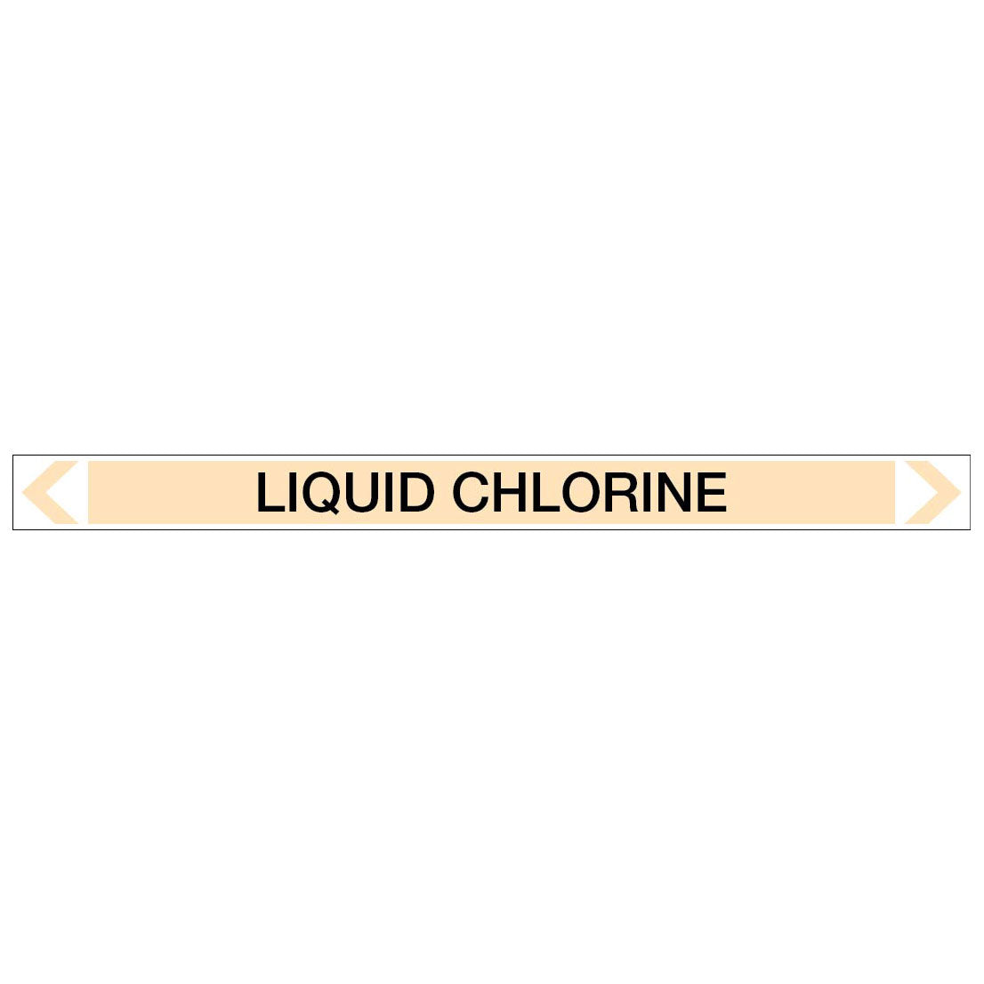 Gases - Liquid Chlorine - Pipe Marker Sticker – New Signs