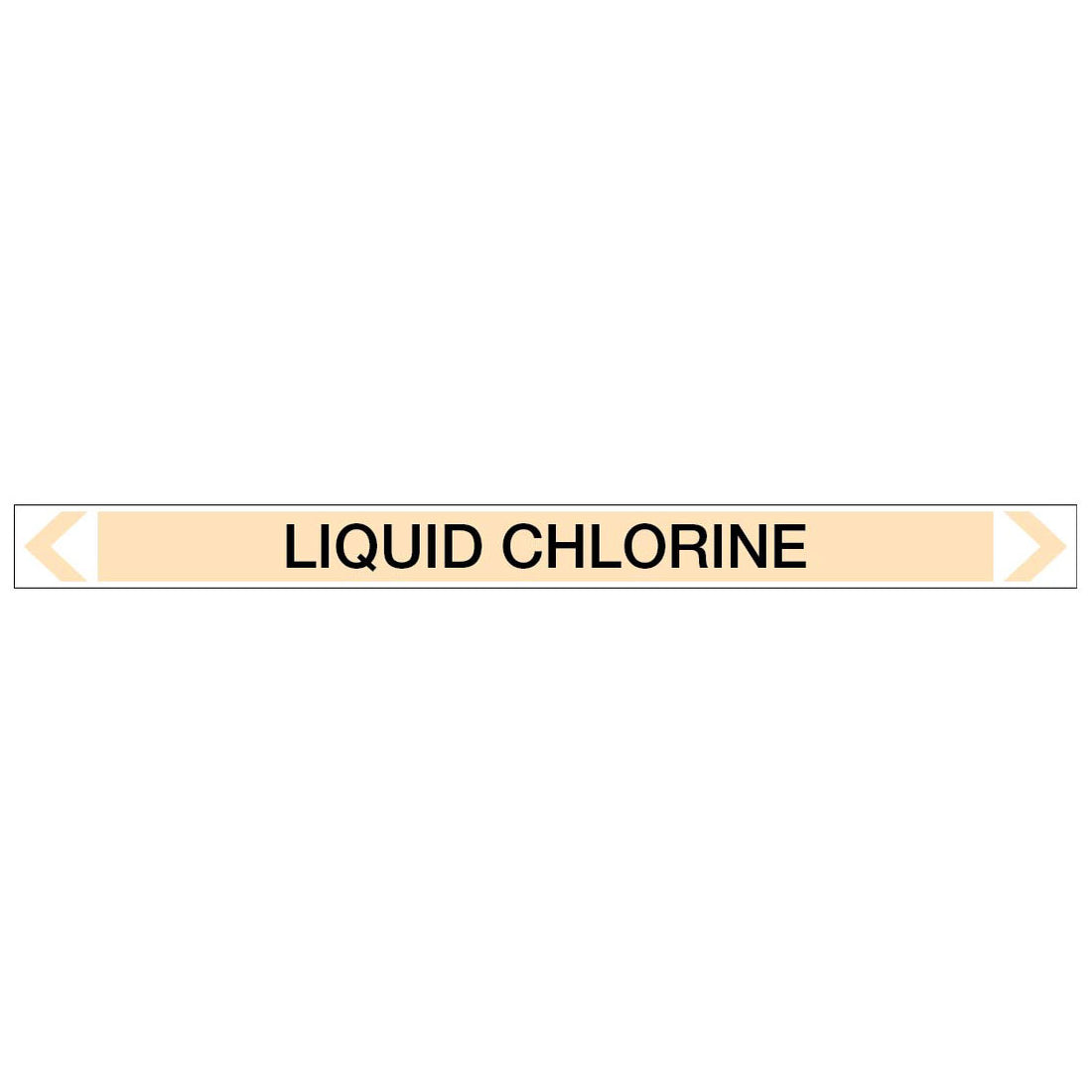 Gases - Liquid Chlorine - Pipe Marker Sticker – New Signs