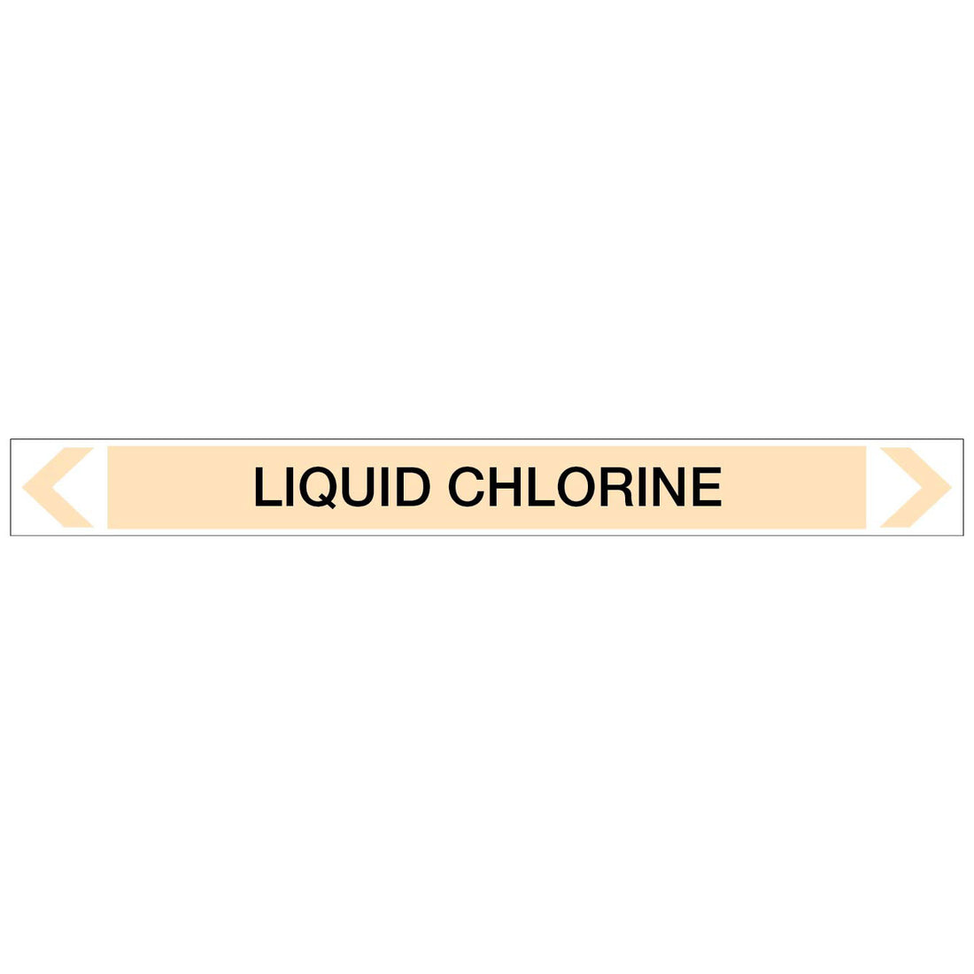 Gases - Liquid Chlorine - Pipe Marker Sticker – New Signs