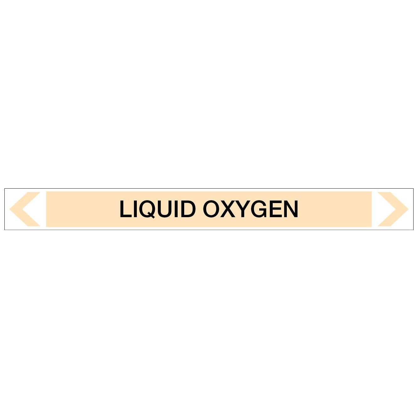 Gases - Liquid Oxygen - Pipe Marker Sticker – New Signs