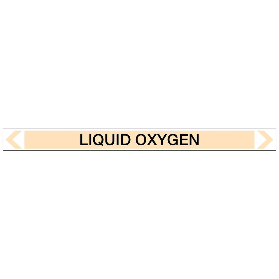 Gases - Liquid Oxygen - Pipe Marker Sticker – New Signs