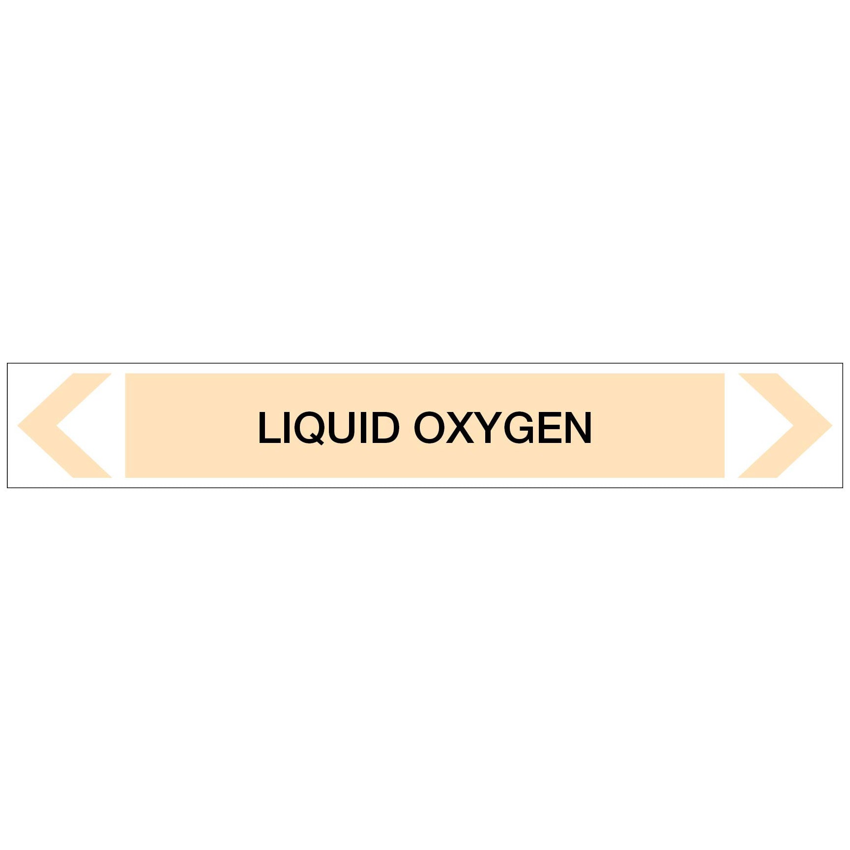 Gases - Liquid Oxygen - Pipe Marker Sticker – New Signs