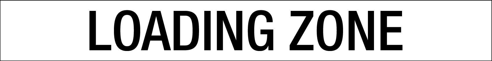 Loading Zone - Statutory Sign – New Signs
