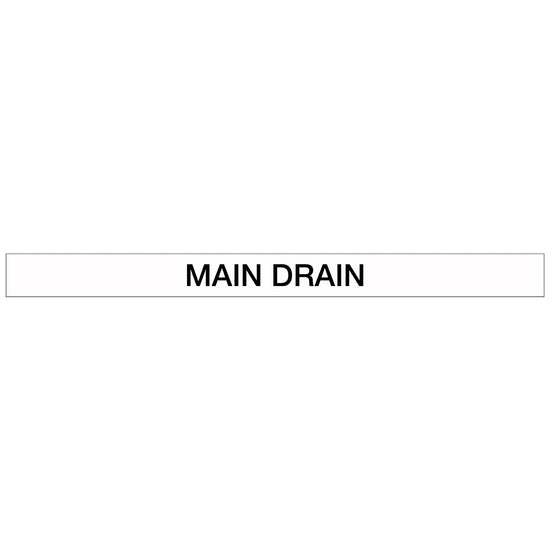 Pool/Spa - Main Drain - Pipe Marker Sticker – New Signs
