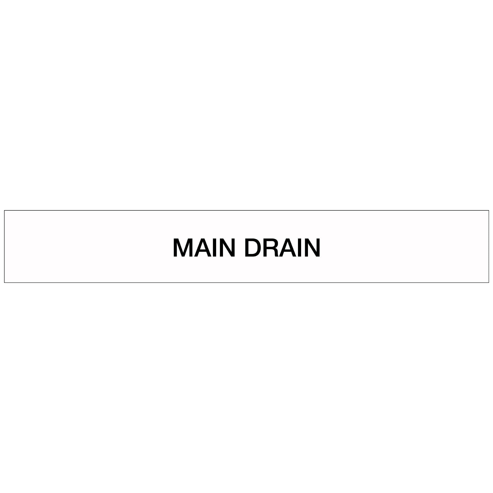 Pool/Spa - Main Drain - Pipe Marker Sticker – New Signs