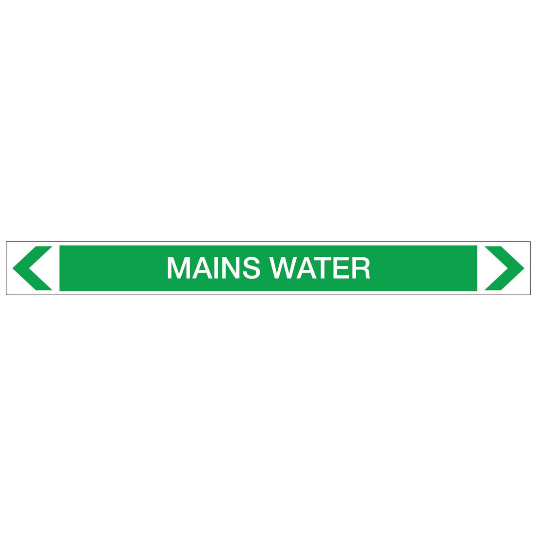 Water - Mains Water - Pipe Marker Sticker – New Signs