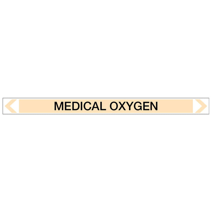 Gases - Medical Oxygen - Pipe Marker Sticker – New Signs