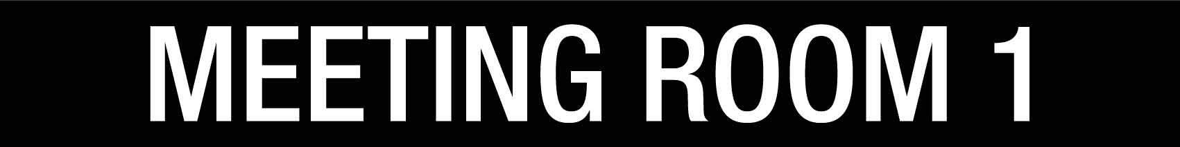 Meeting Room 1 - Statutory Sign – New Signs