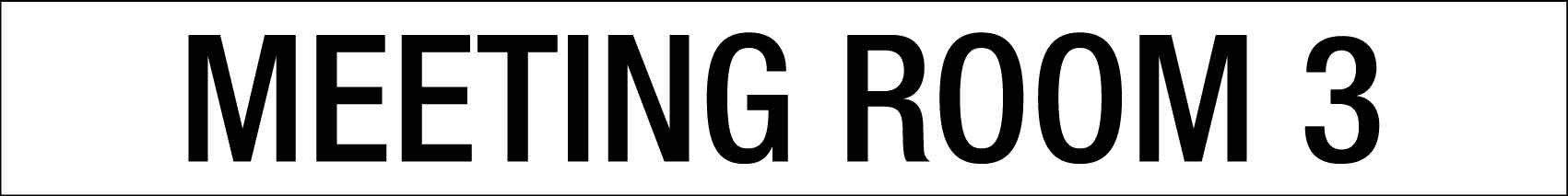 Meeting Room 3 - Statutory Sign – New Signs