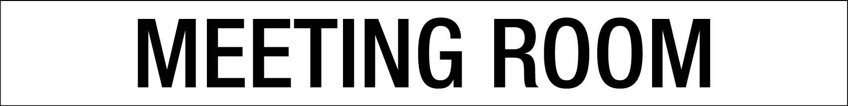 Meeting Room - Statutory Sign – New Signs