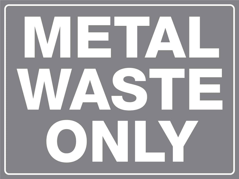 Metal Waste Only Sign – New Signs