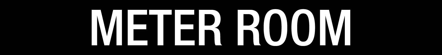 Meter Room - Statutory Sign – New Signs