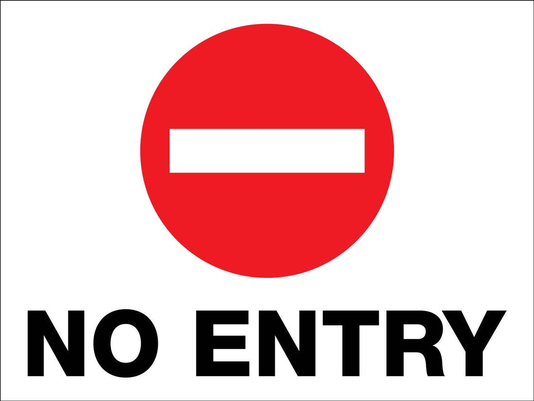 No Entry - Traffic Landscape Sign – New Signs