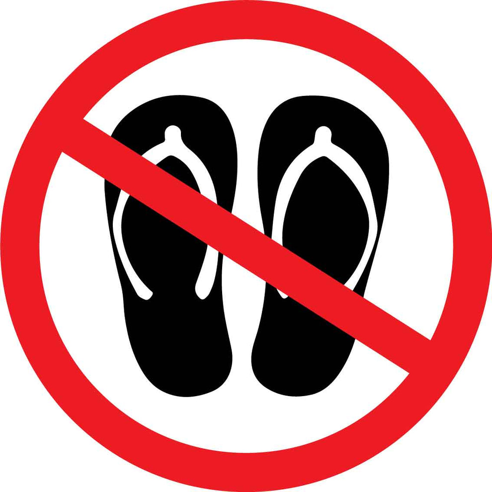 No Thongs Decal – New Signs