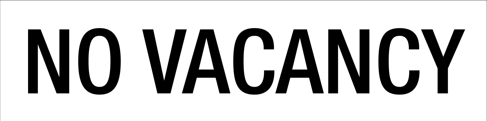 No Vacancy - Statutory Sign – New Signs