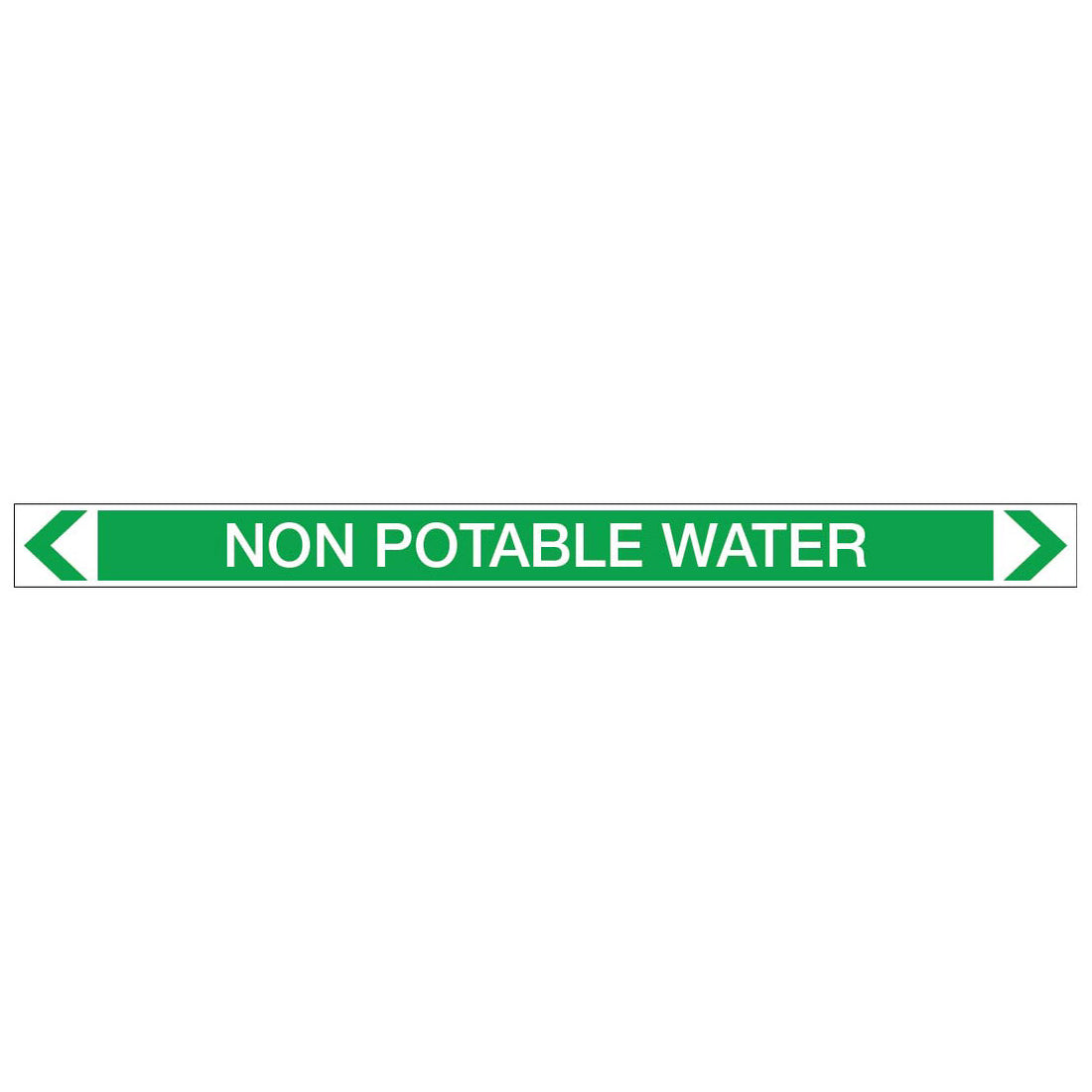 Water - Non Potable Water - Pipe Marker Sticker – New Signs