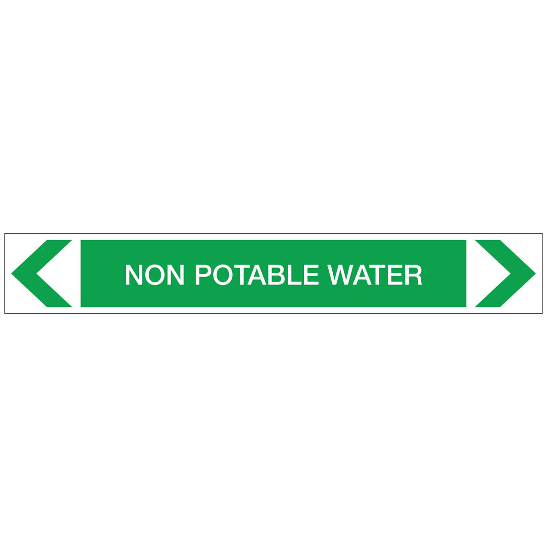 Water - Non Potable Water - Pipe Marker Sticker – New Signs